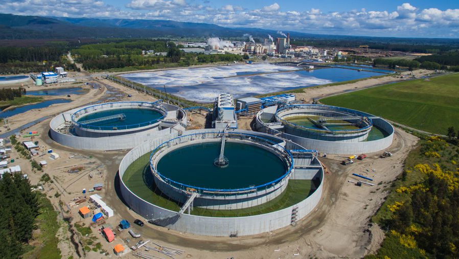 Planta tratamiento de efluentes planta Arauco, Celulosa Arauco y ...